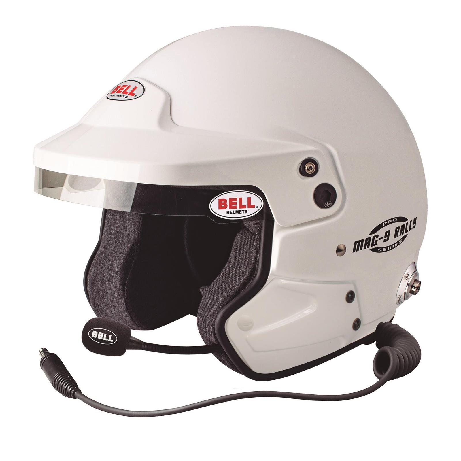 Bell Mag-9 Rally FIA8859 Helmet, Silver