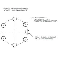 Brinn 79130 Small Block Chevy Steel Flywheel, 1 Piece Main, 1986-Up