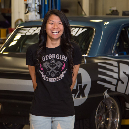 MotorCult Apparel Speed Shop Ladies Tee