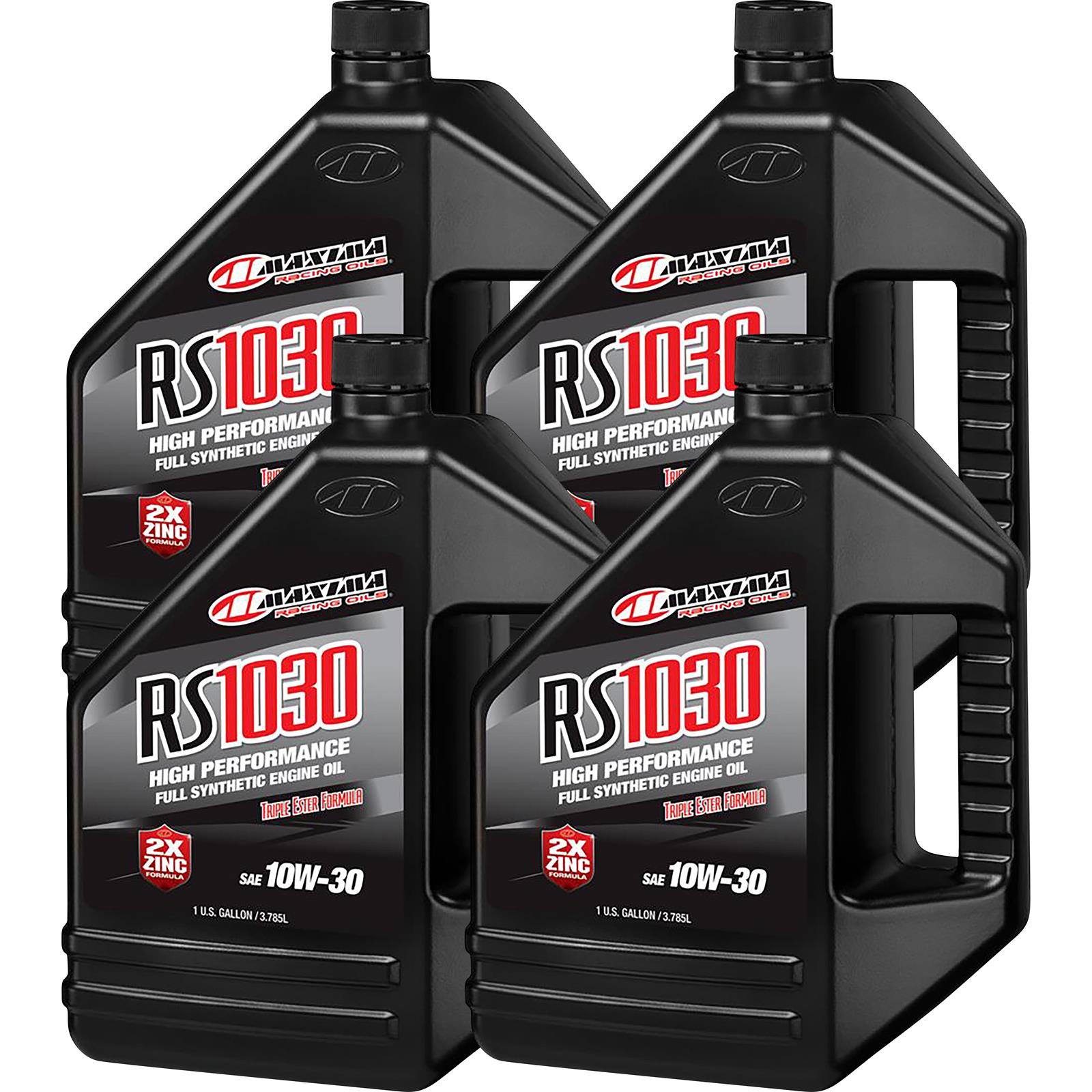 Maxima Racing Oils 229019128 RS Full Synthetic, 10W30, 4 Gallon