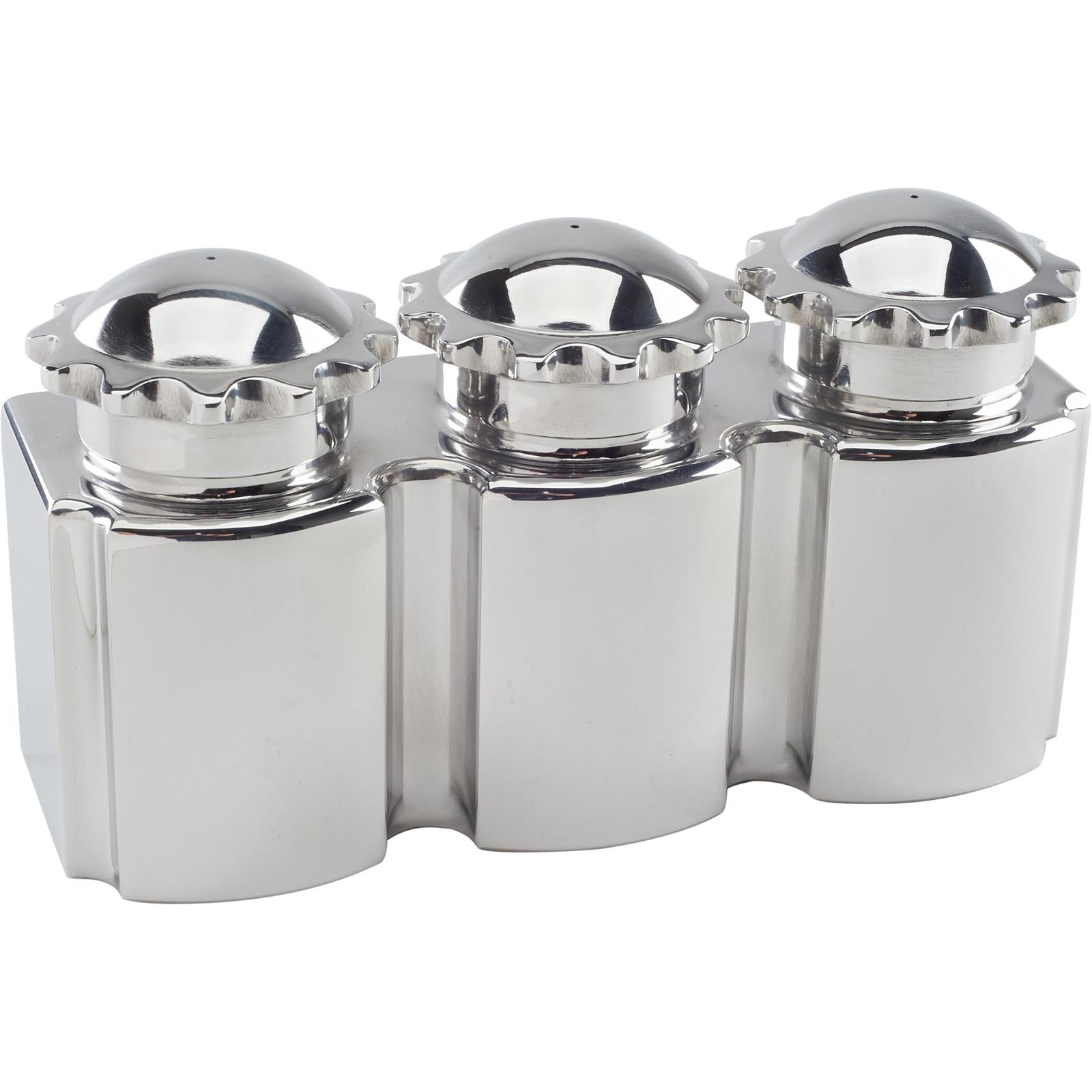 OTB Gear 6444 Remote Fluid Reservoir, Triple Tank, Polished