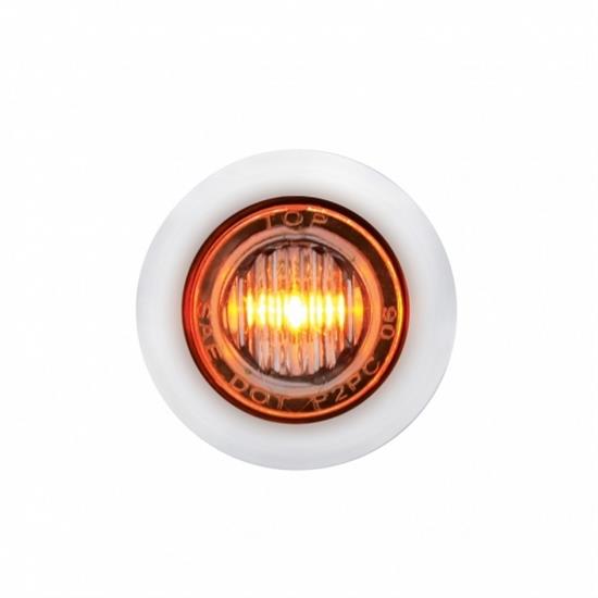 United Pacific 39934 3 LED Mini Marker Light W/ Bezel, Amber