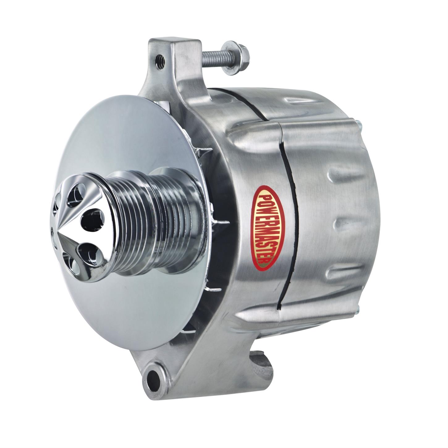 Powermaster 17295-360 Smooth Look Alternator, 100A, V-belt, GM