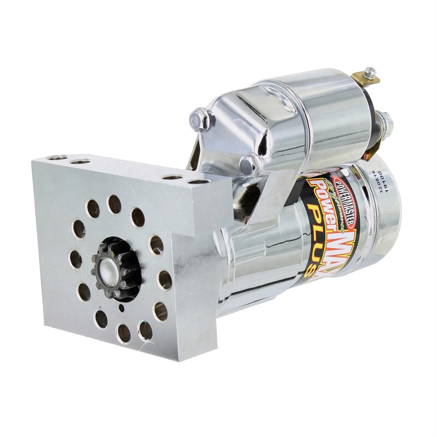 Powermaster 19100 PowerMAX Starter, Mini, Chrome, Chevy