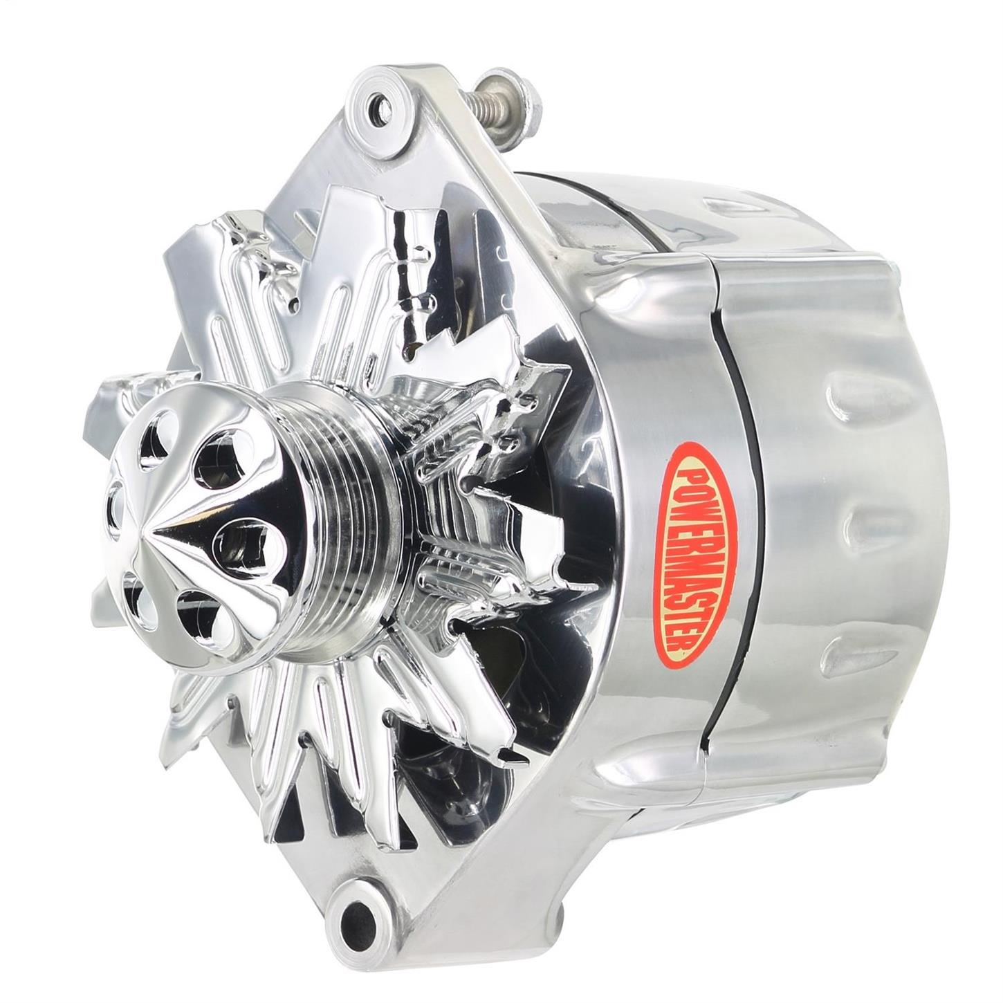 Powermaster 27297-313 Smooth Look Alternator, 100A, Serp, Chevy