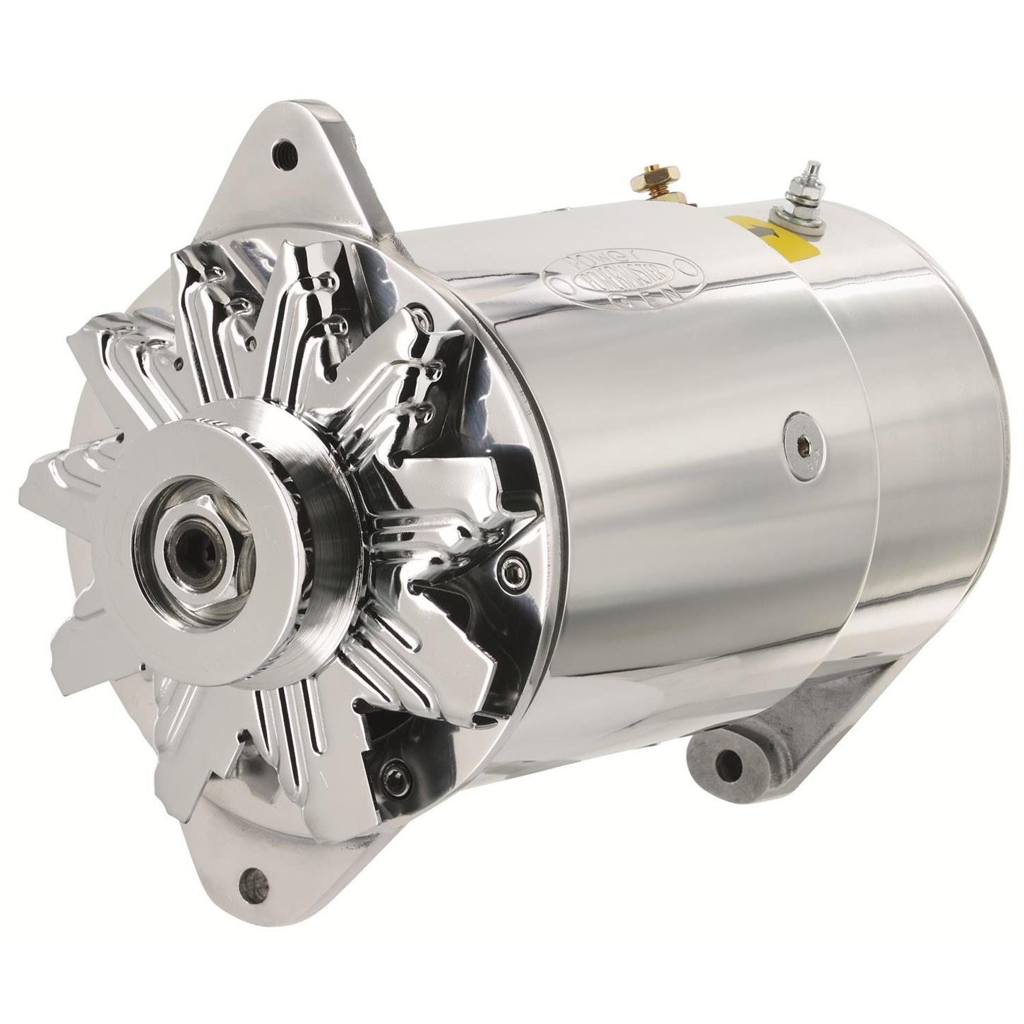 Powermaster 282051-4 Powergen Alternator, 90A, GM Long, Polished