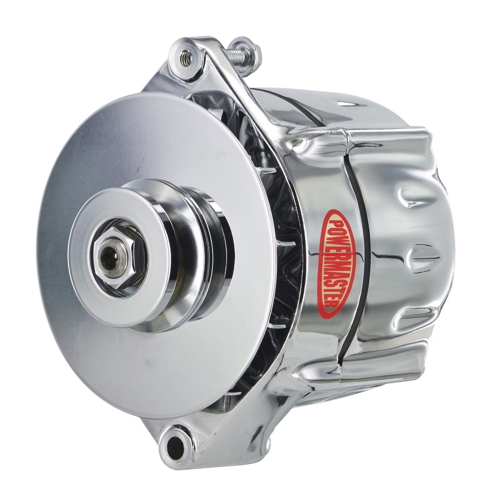 Powermaster 37297-344 Smooth Look Alternator, 140A, V-belt, 12V