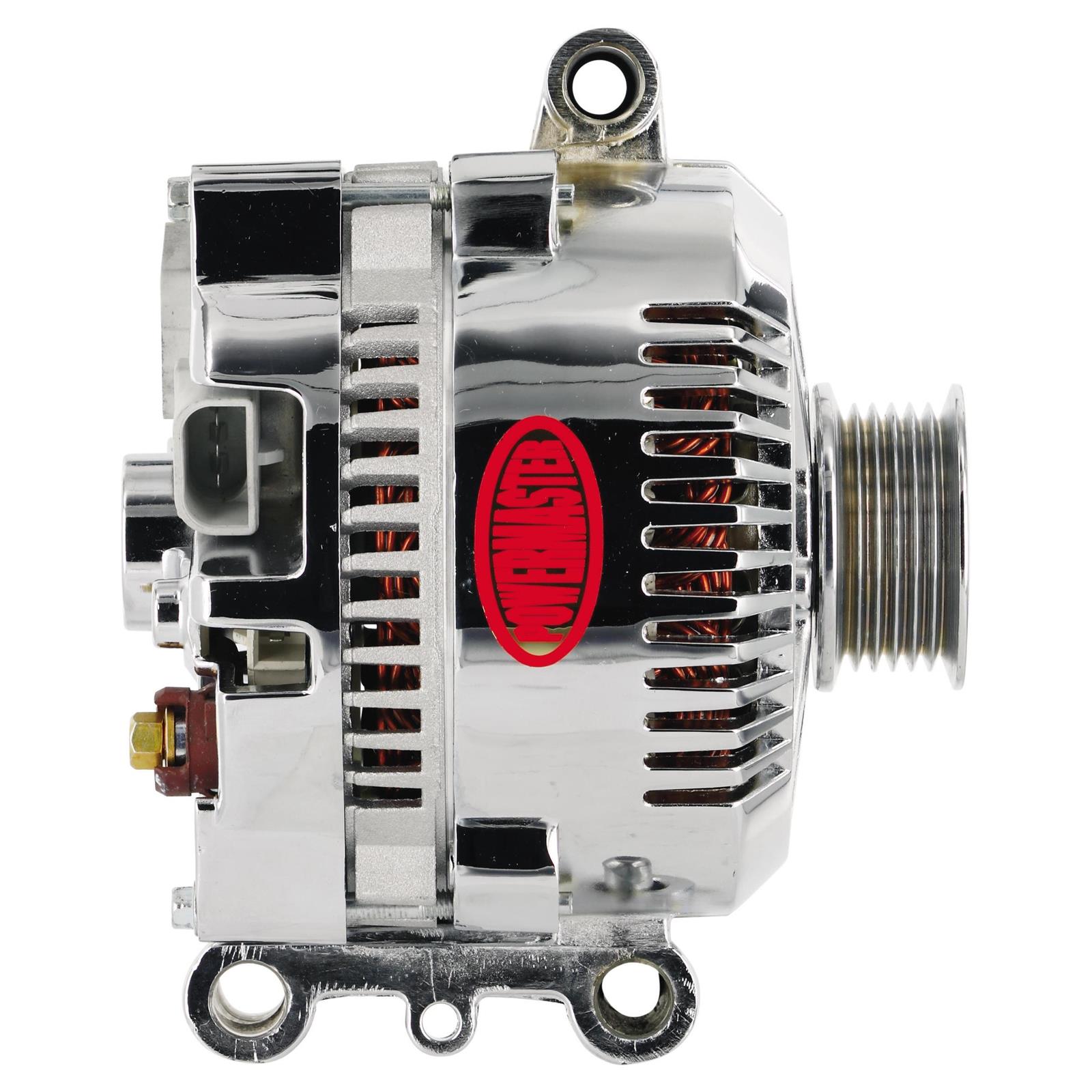 Powermaster 37768 Street Alternator, 200A, Serpentine, 12V, Ford