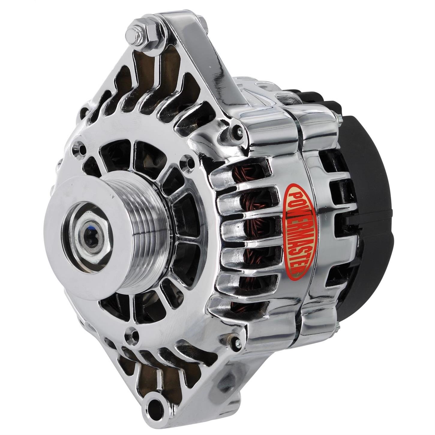 Powermaster 382071 GM CS130D Alternator, 165A, 6-Groove, Chrome