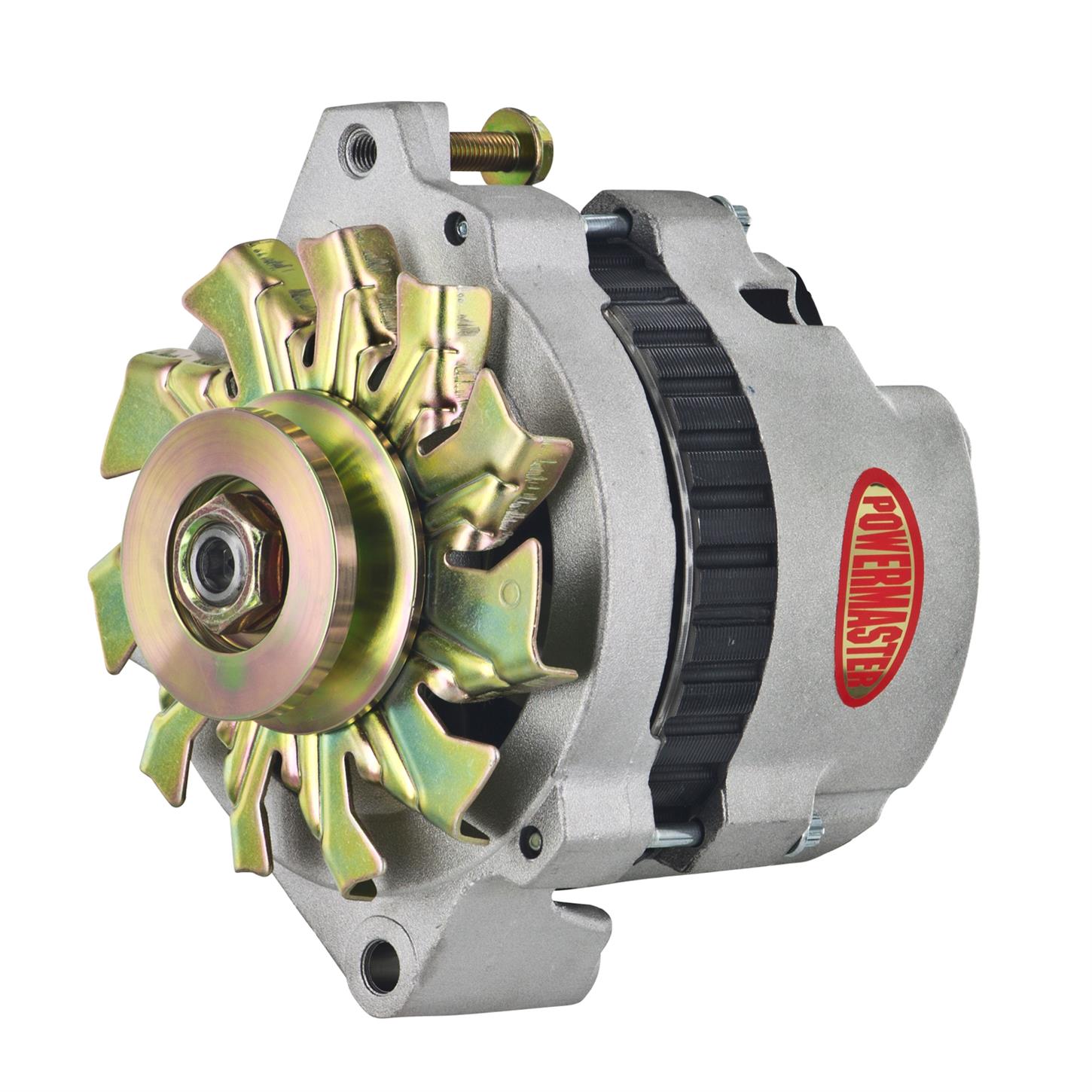 Powermaster 478011 GM CS130 Alternator, 140A, 1V Belt, Natural