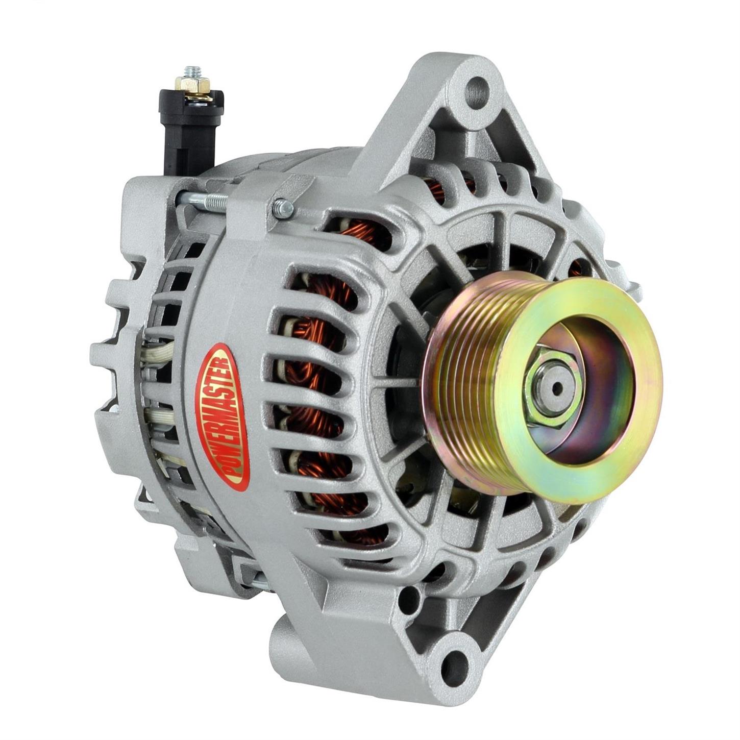 Powermaster 48304 Ford 6G Alternator, 155A, 8-Groove, Natural