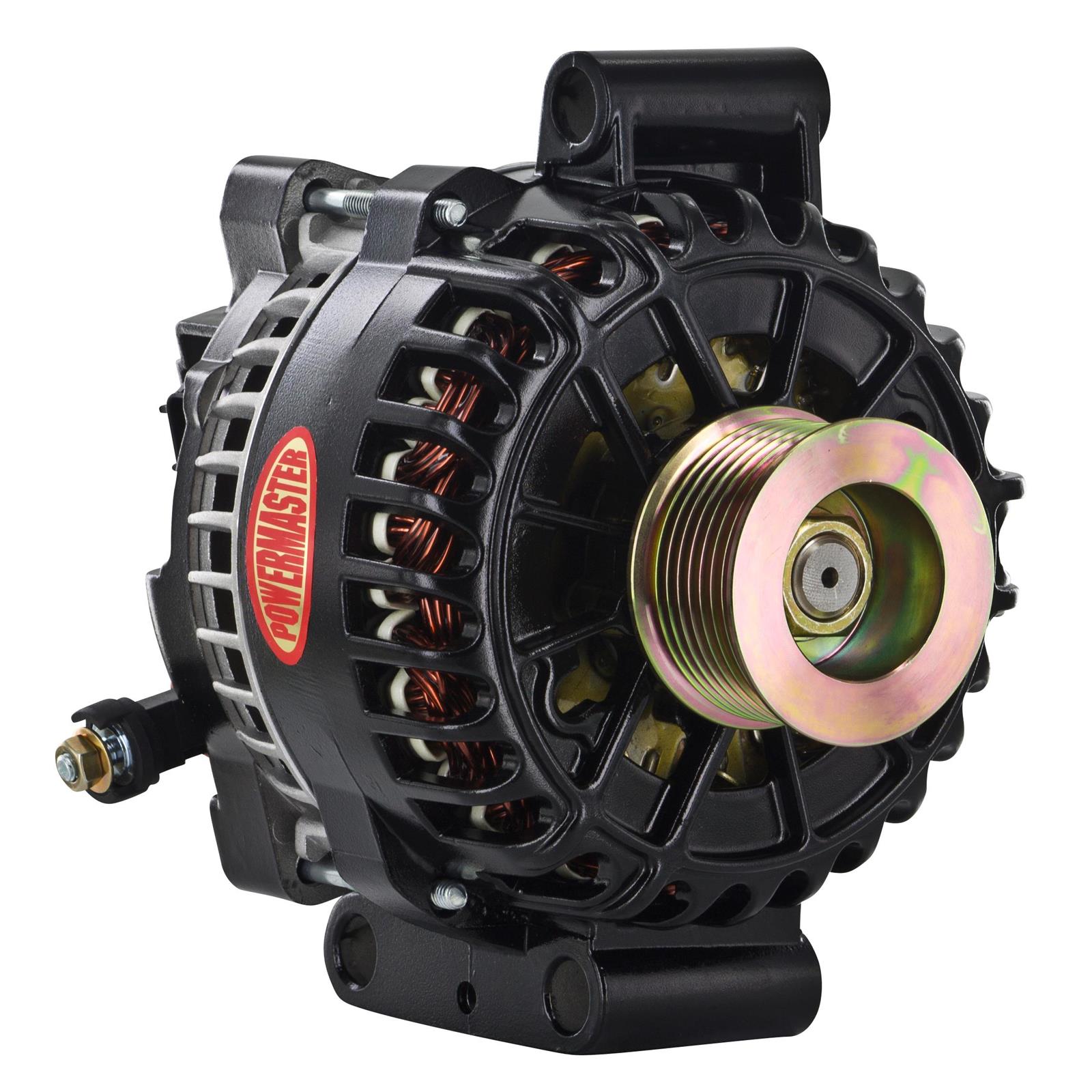 Powermaster 58478 Race Alternator, 200A, Serpentine, 12V, Ford
