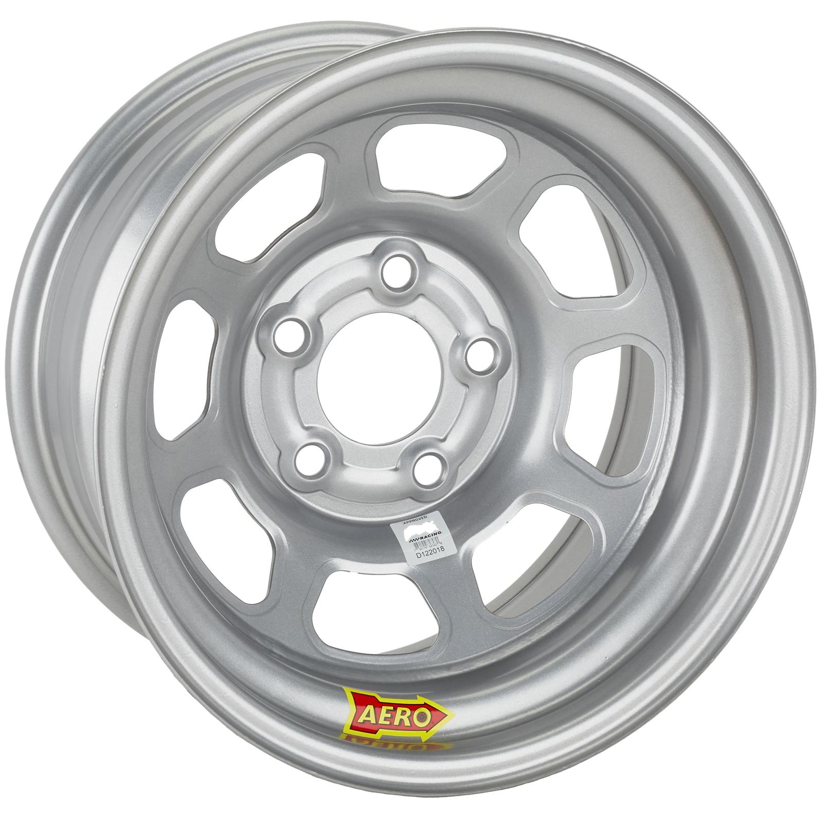 Aero 52-085020L 52 Series 15x8" Wheel, 5x5 BP, 2" BS IMCA L