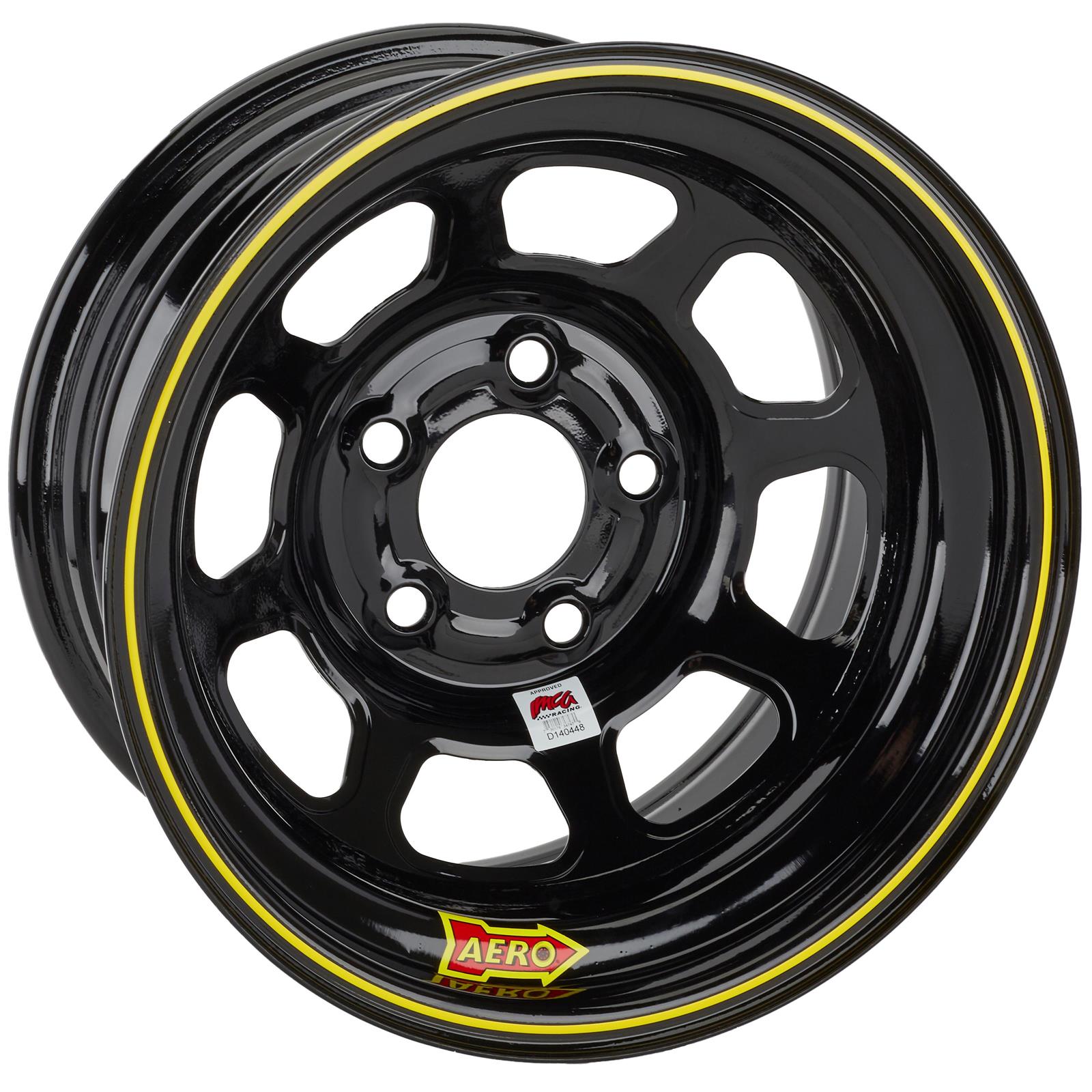 AERO 52 Series IMCA Certified 15 Inch Race Wheel, 5 on 4-3/4 Bolt Pattern