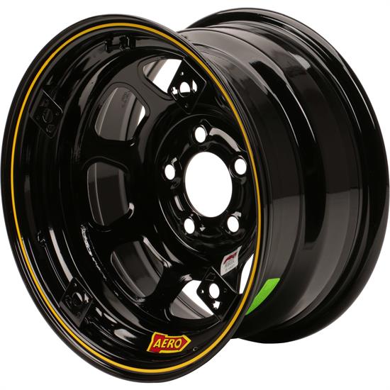 Aero 52 Series 4-Tab 15 Inch Race Wheel, IMCA, 5 on 4-1/2 BP