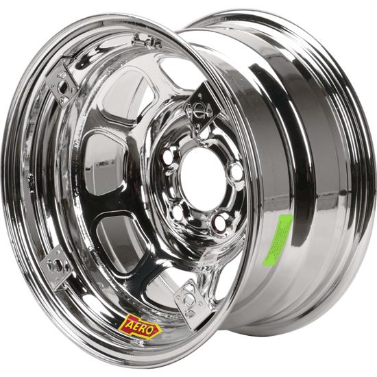 Aero 52 Series 4-Tab 15 Inch Race Wheel, IMCA, 5 on 4-1/2 BP