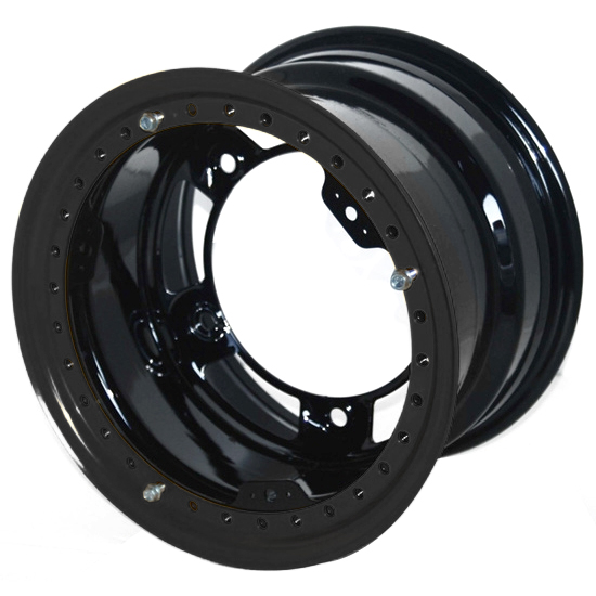 Aero 53-180540 53 Series 15x8 Inch Wheel, BL, 5 on WIDE 5, 4 Inch BS