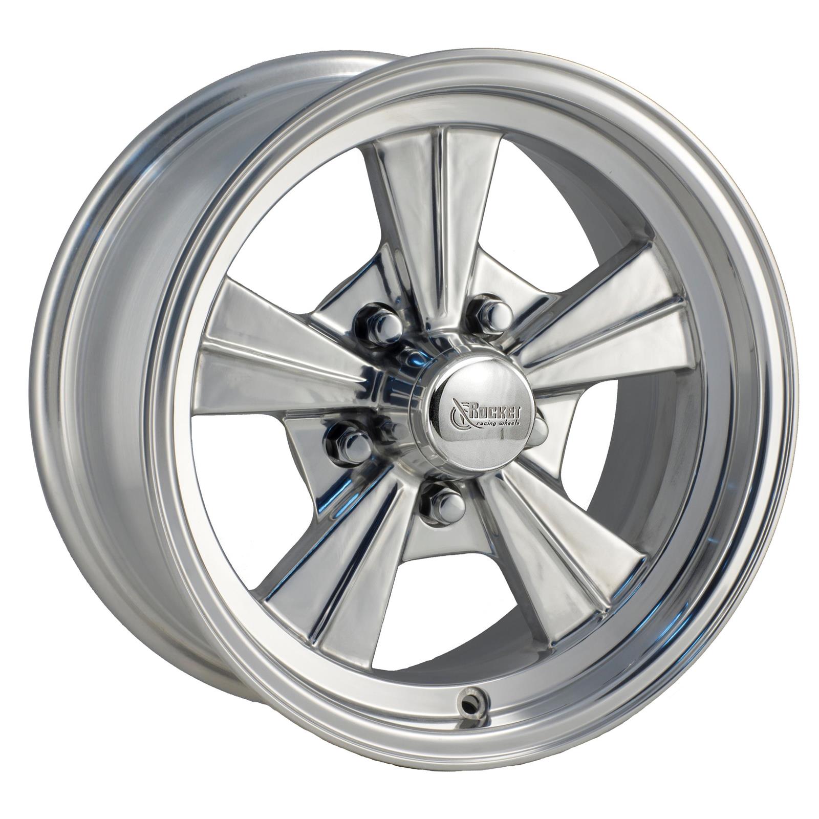 Rocket Racing R71-576542 15x7 Strike Polished Wheel, 5x4.5 BP