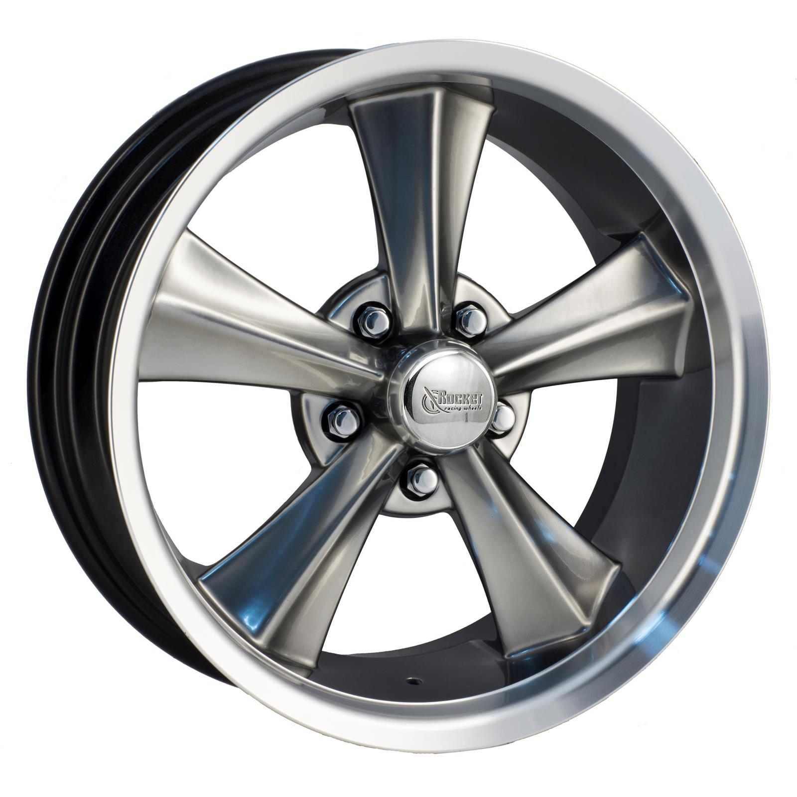 Rocket Booster Wheel, 17X7, 5 On 4-3/4, 4-1/4 Inch Backspace