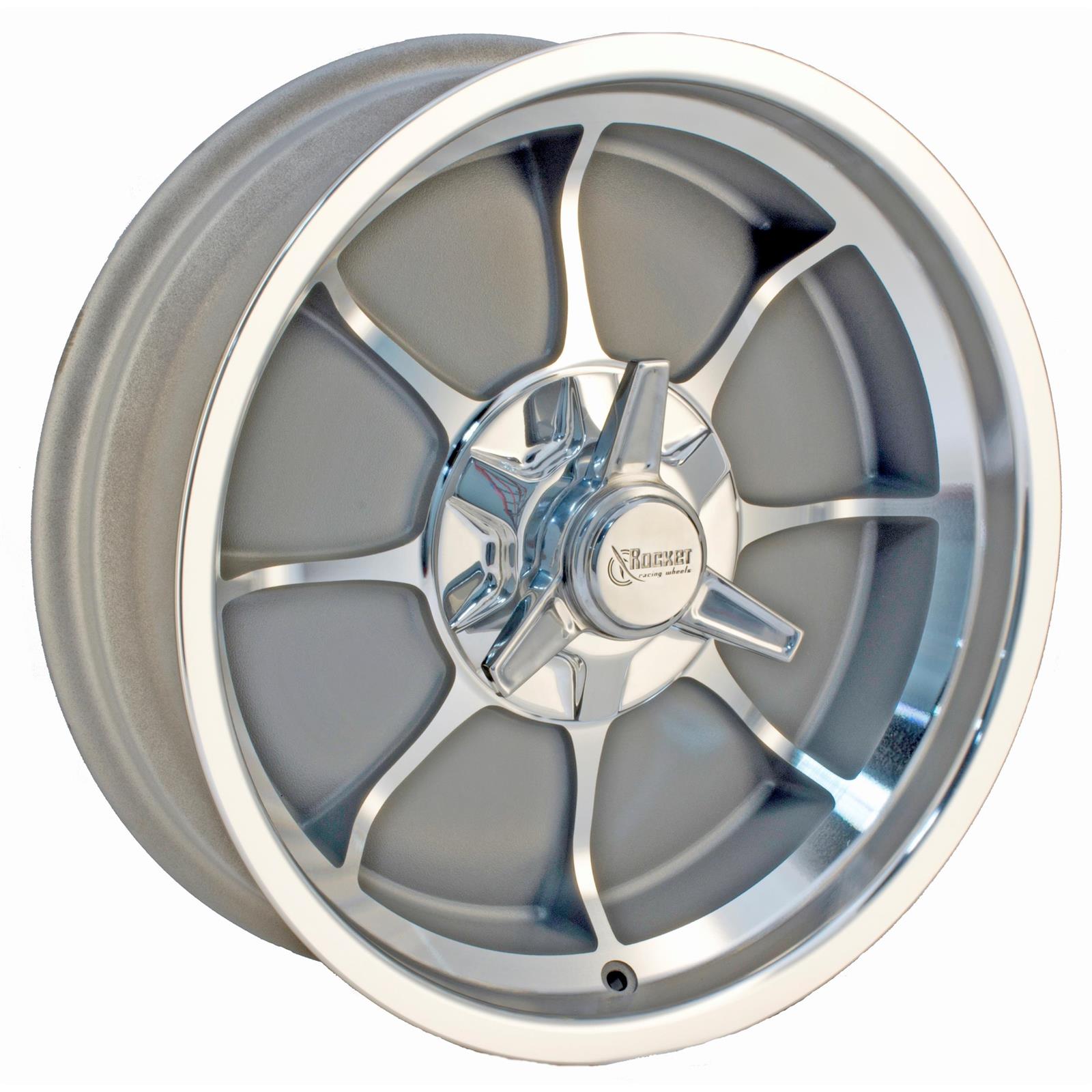 Rocket Racing Wheels Fire Wheel, 18 x 6, 5 on 5, 2.875 Inch Backspace