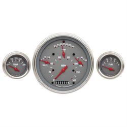 Classic Instruments Tetra Series 1957 Chevy Gauge Set, Grey Face