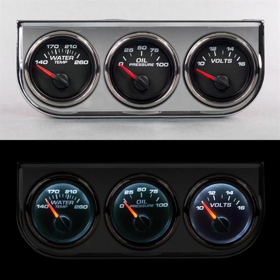 New Vintage 01330-01 Performance Black 3 Gauge Power Pack