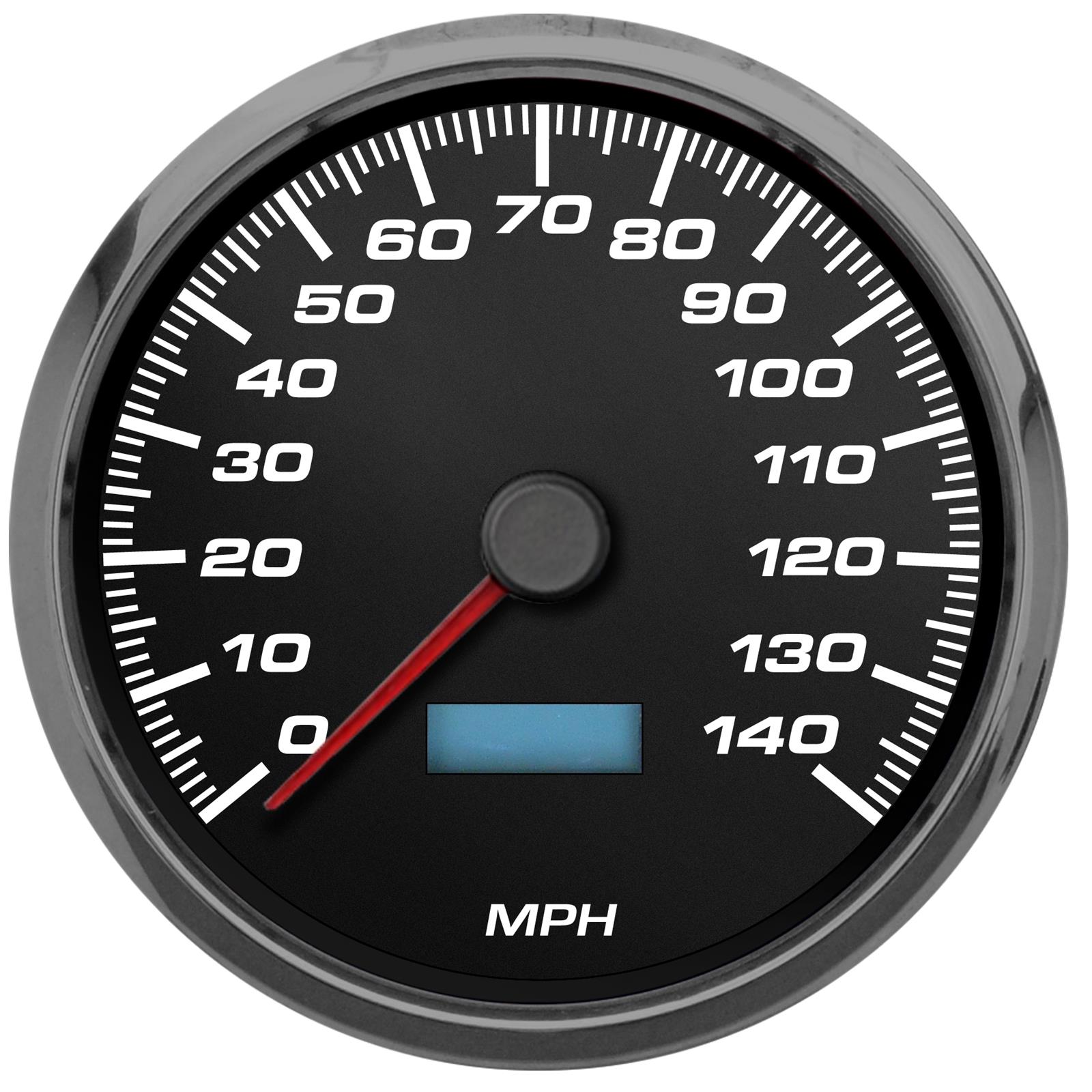 New Vintage USA 02150-01 Performance ll 4 3/8" Speedometer Black