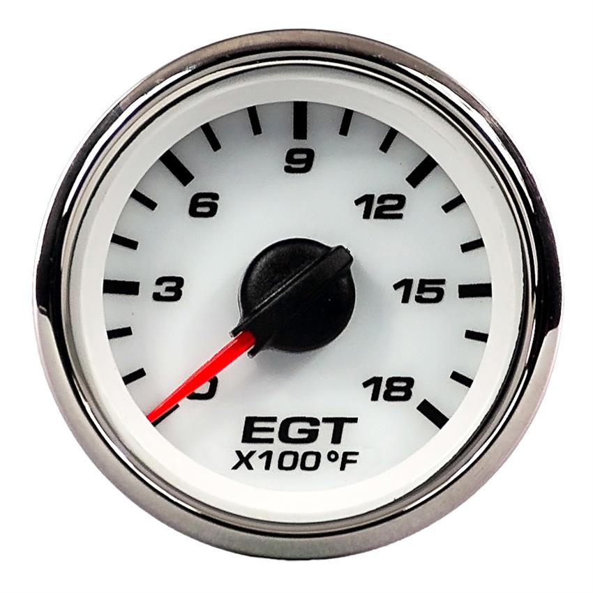 New Vintage 01189-03 EGT Analog Pyrometer Gauge, 2-1/16, White