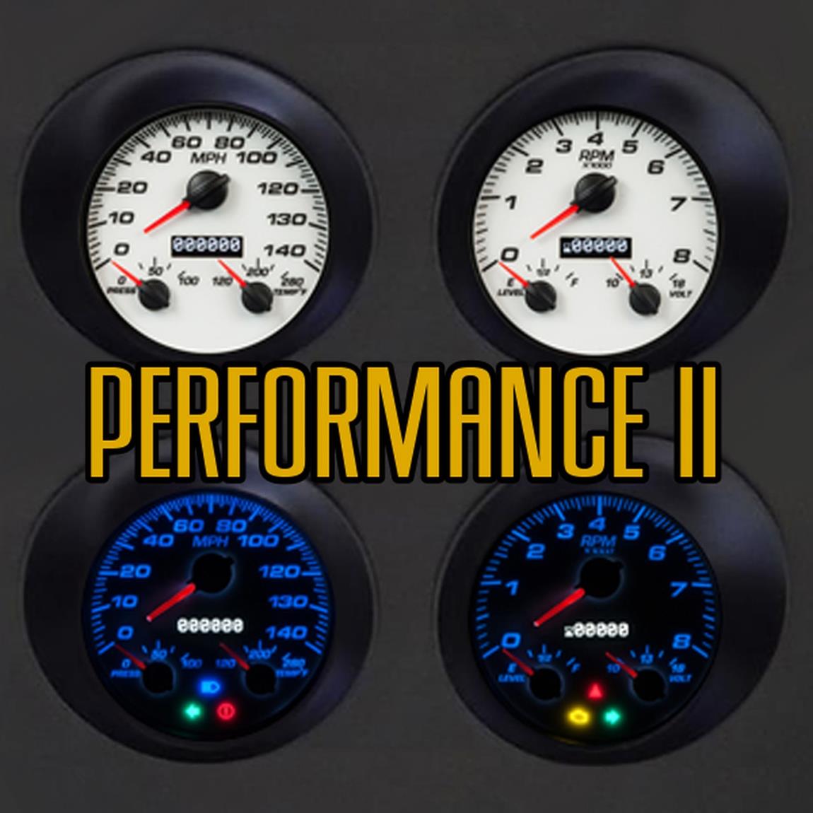 New Vintage USA 69691-03 69 Firebird Performance II Gauges White