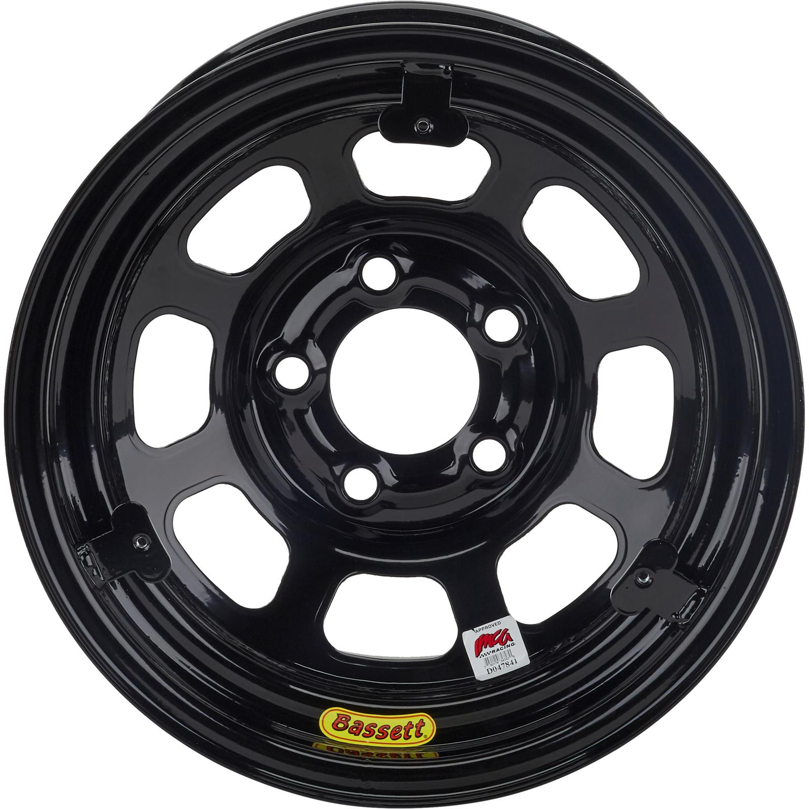Bassett D-Hole IMCA Certified 3 Tab 15x8 Wheel, 5x5 BP