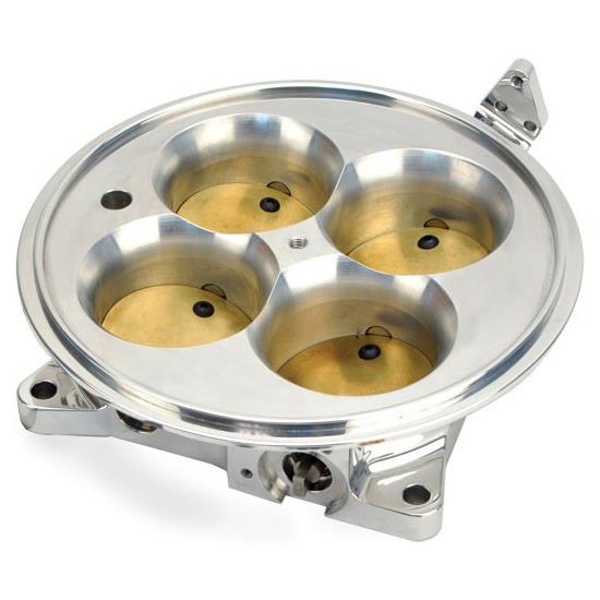 FAST 307604P Polished 4 Barrel 4500 Billet Throttle Body, TPS, IAC