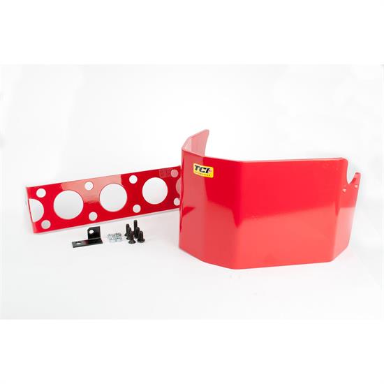 TCI 976000 Red C6 Aluminum Trans Shield