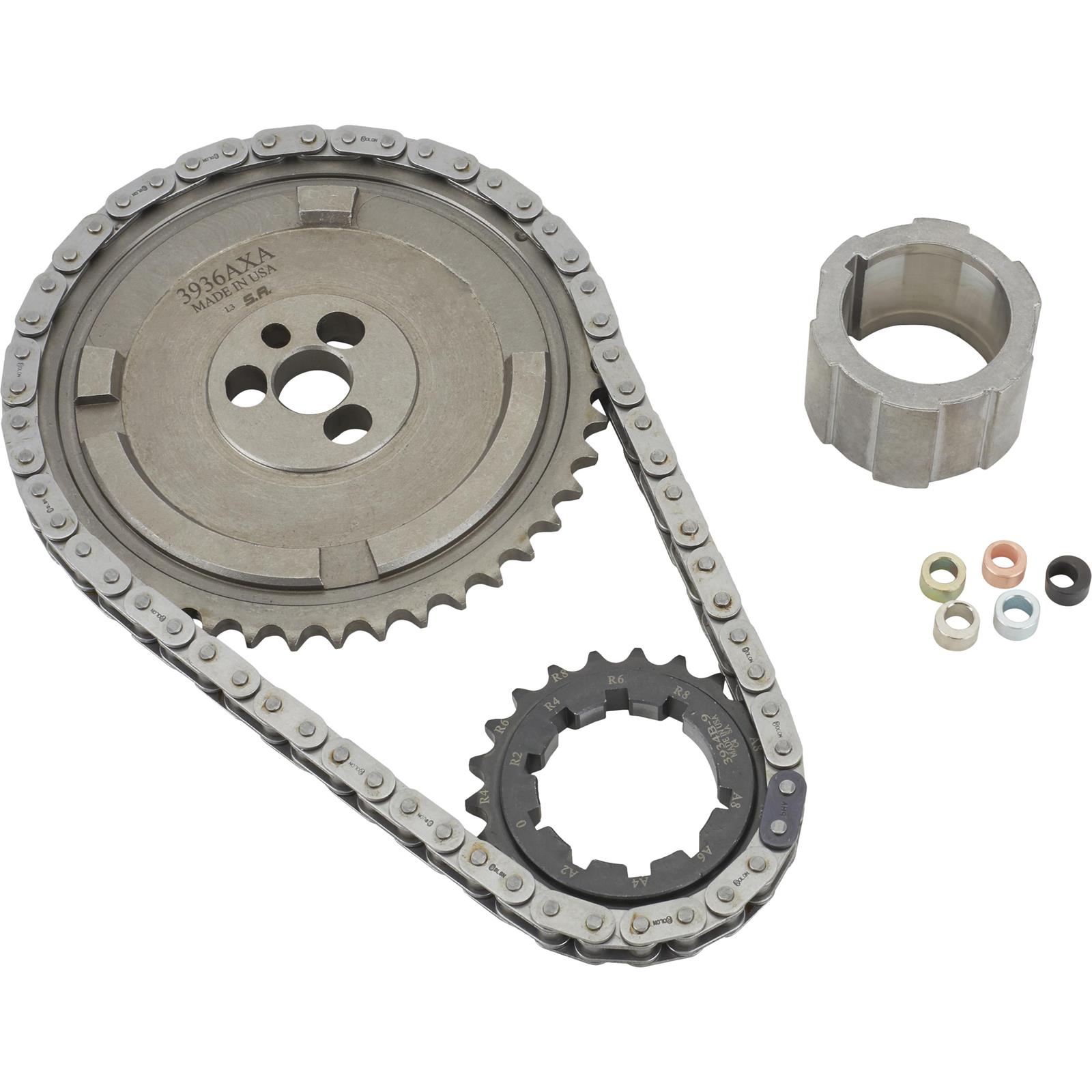 LS Single Roller Adjustable Cam Billet Timing Set, 4 Sensors