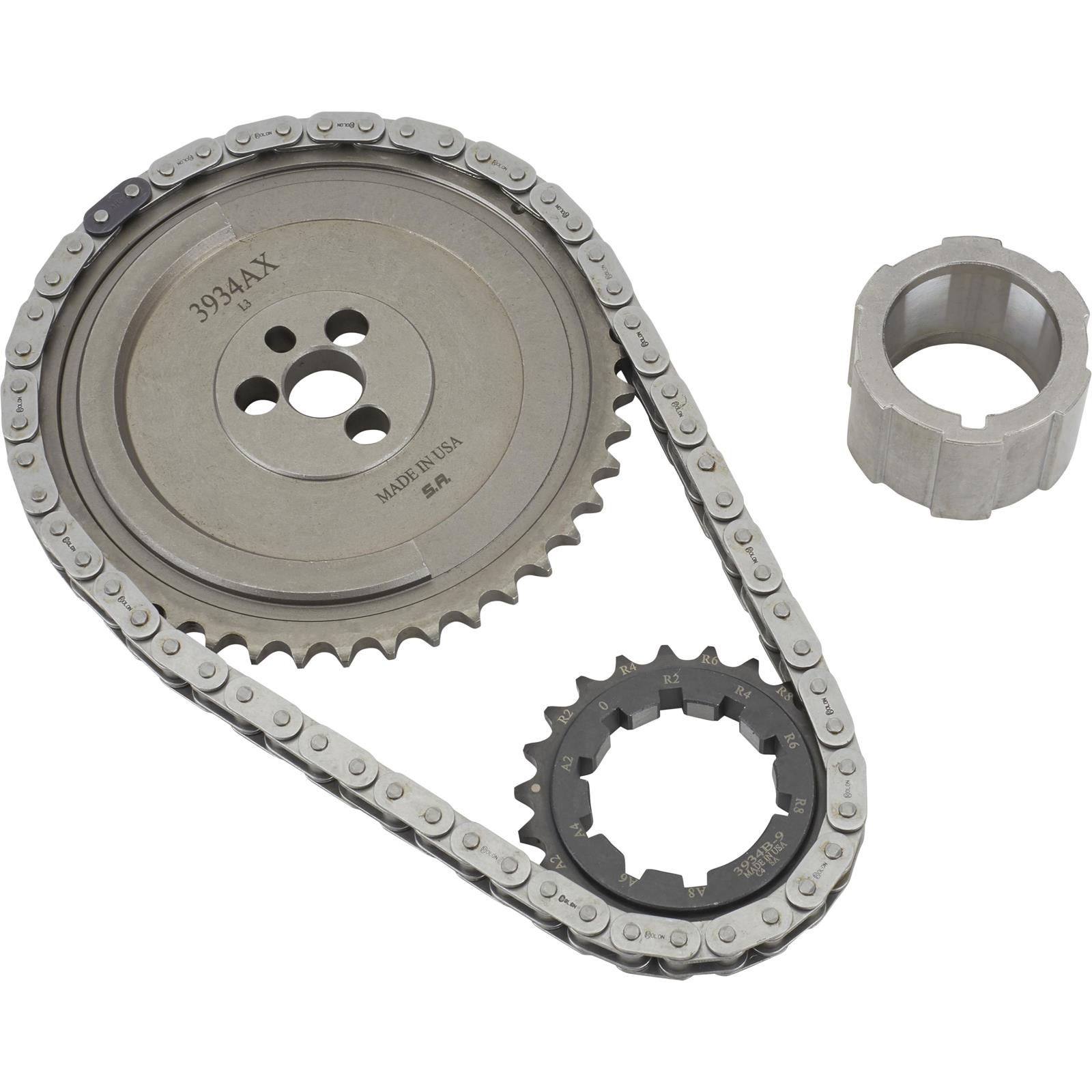 LS Single Roller Billet Timing Set, 1 Bolt, 4 Sensors