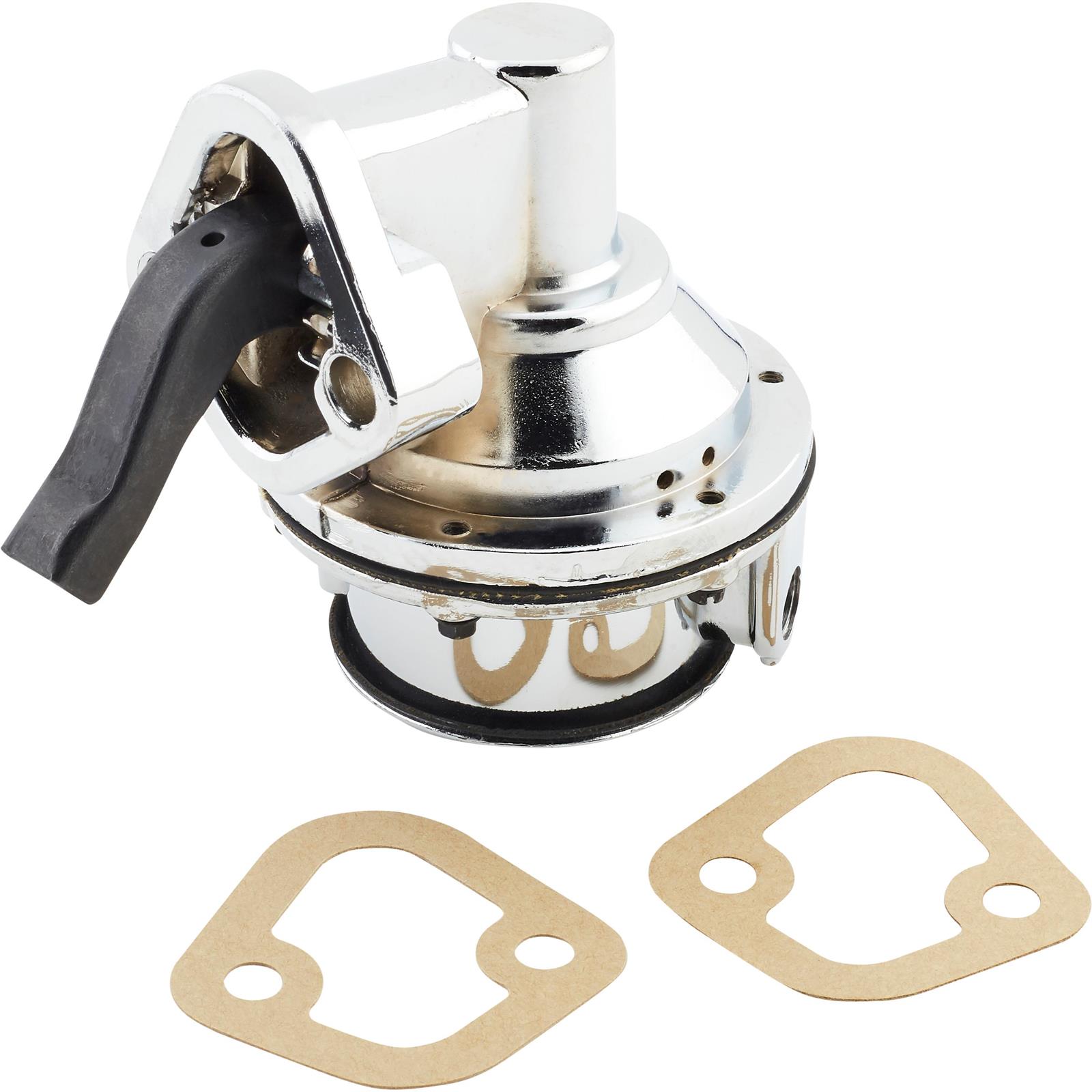 Chevy Big Block V8 Mechanical Fuel Pump, 80 GPH, Chrome