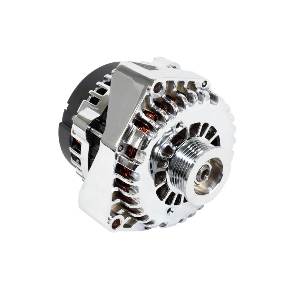 GM AD244 Chrome LS Alternator | High Output 220 Amp