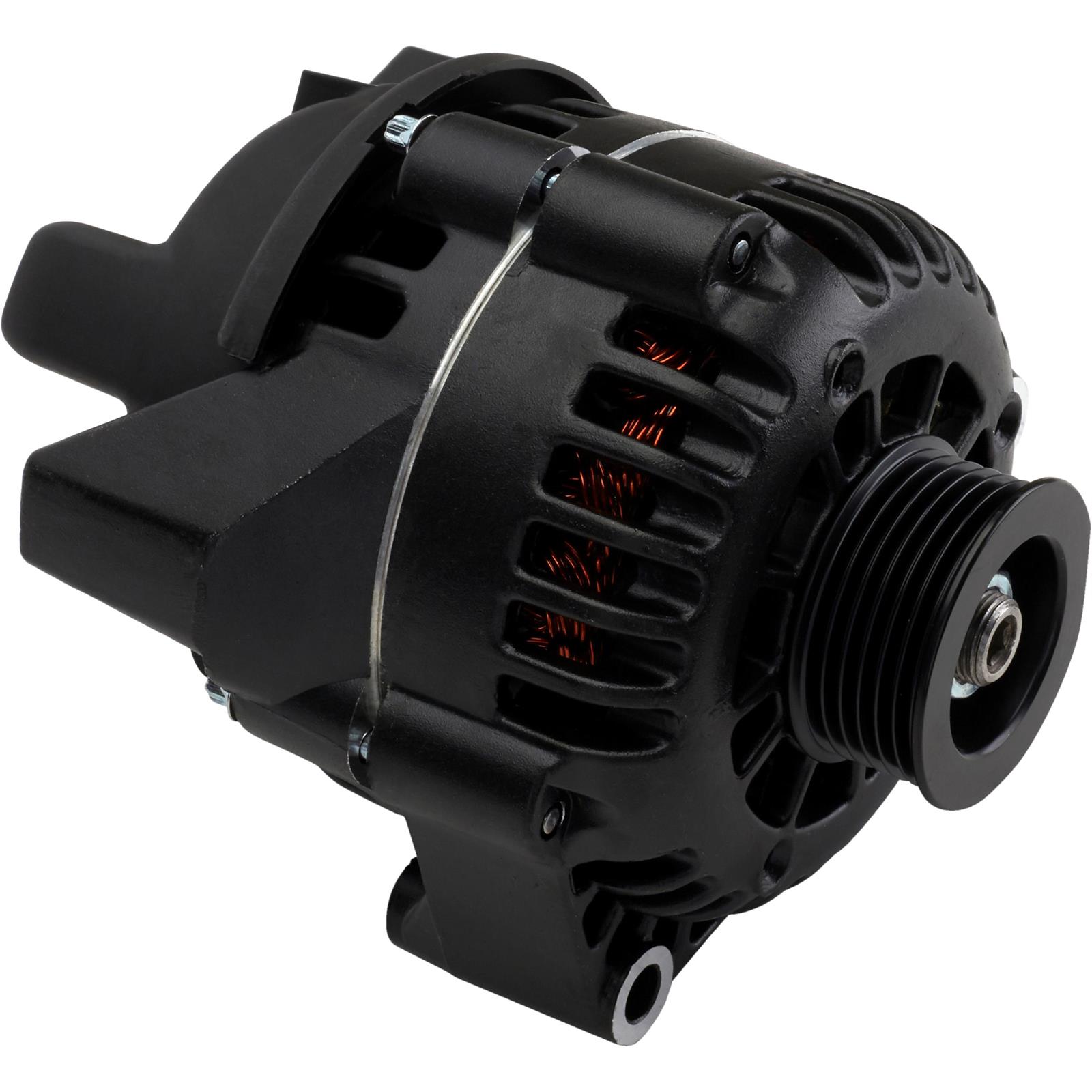 GM CS130D Style High Output 180 Amp All Black Alternator