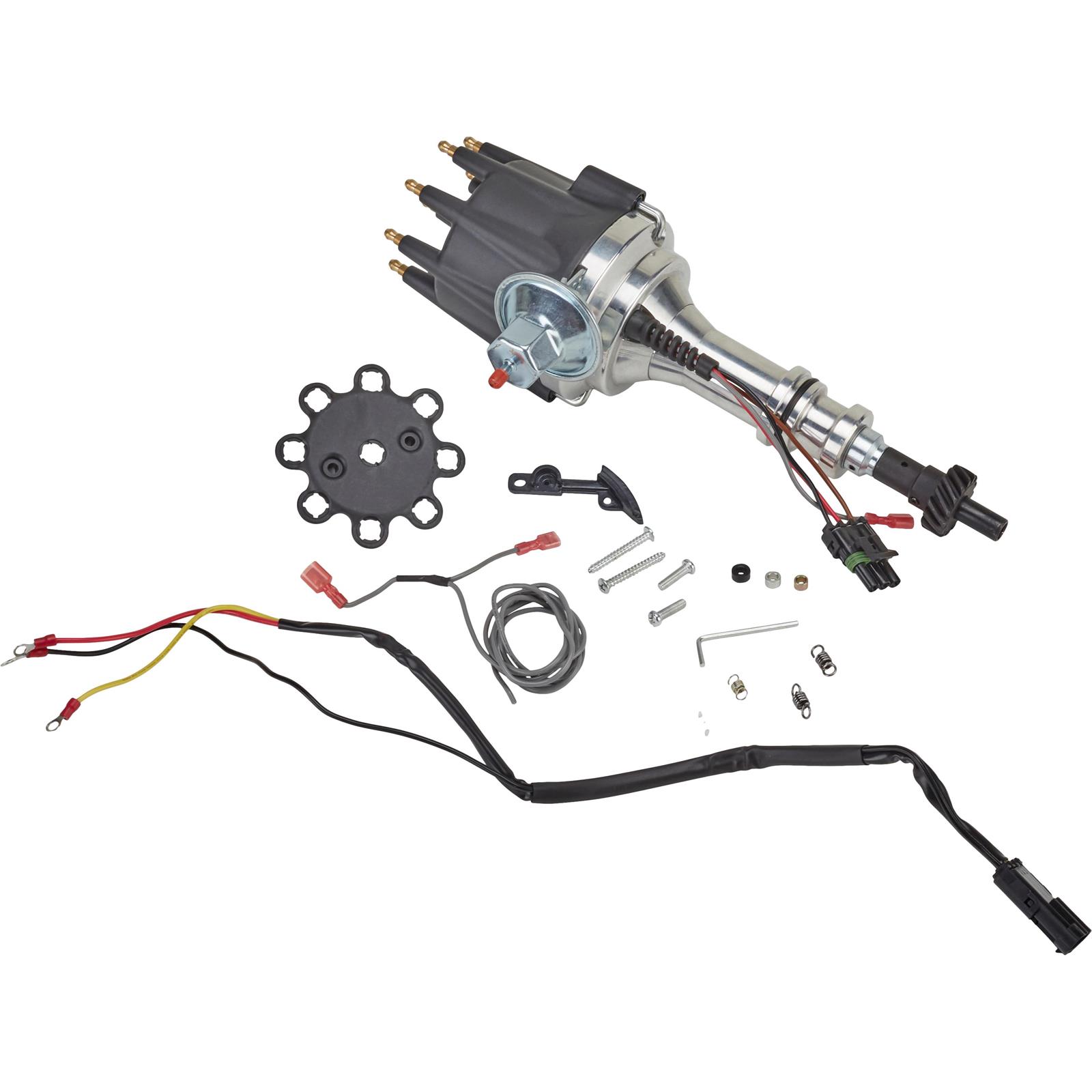 Speedway Motors BBF/351C V8 Pro Distributor, Blk