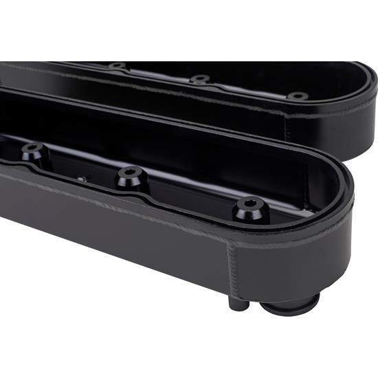 Fabricated Aluminum Valve Covers w/ Coil Mounts, GM LSX, Black