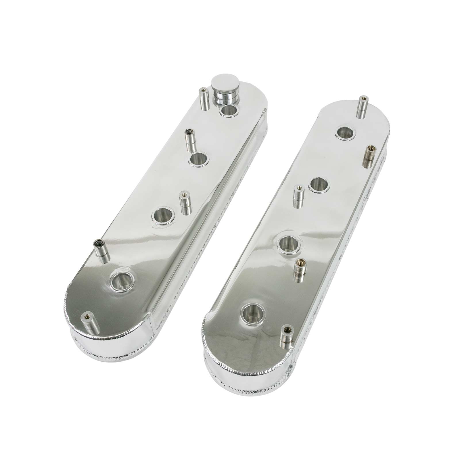 Fabricated Aluminum Valve Covers w/ Coil Mounts, GM LSX