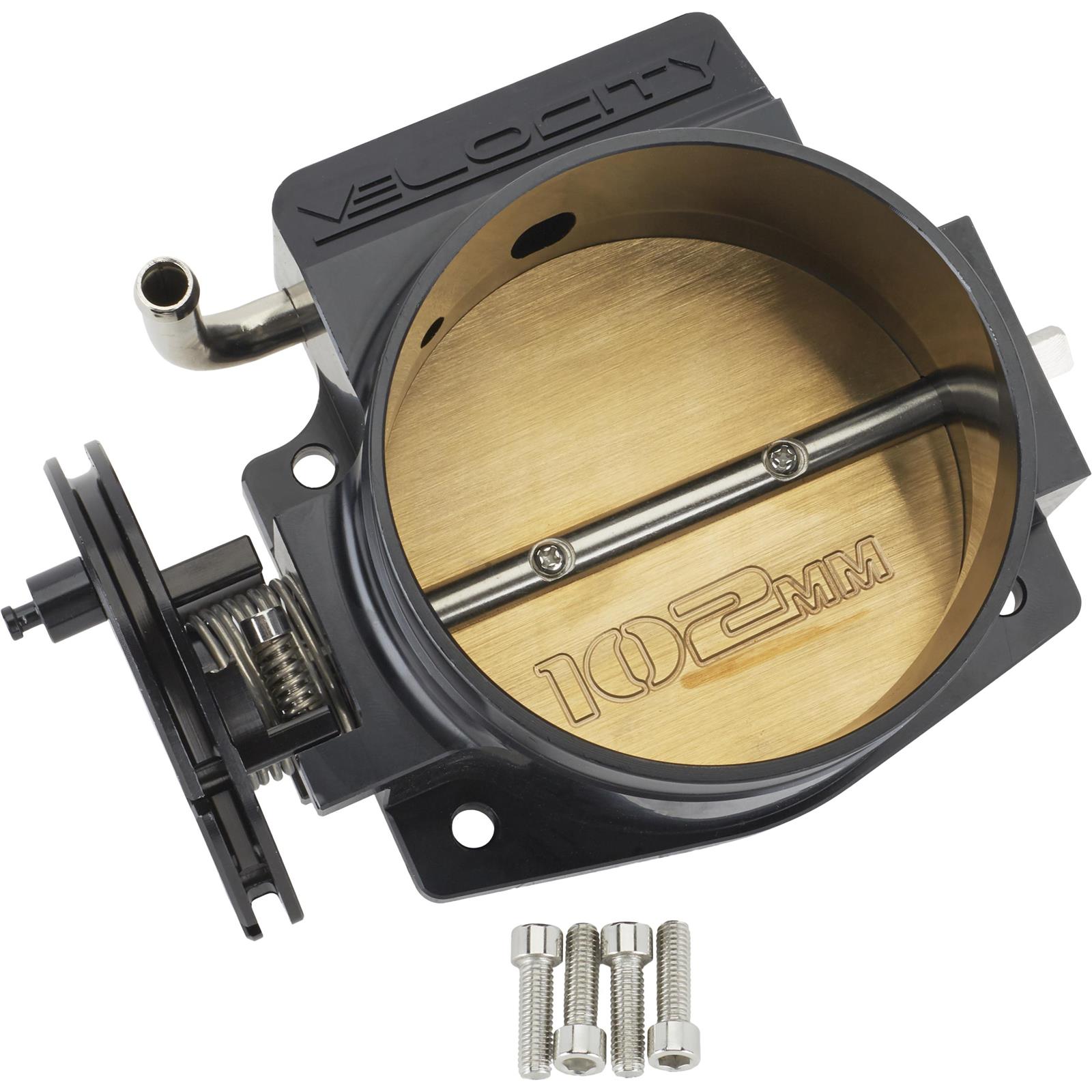 4-Bolt Aluminum LS Throttle Body, 102mm Bore, Natural