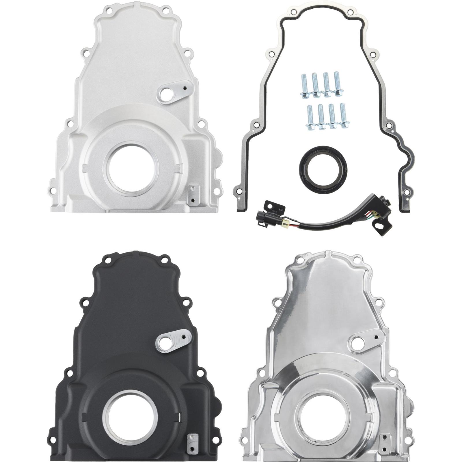 LS Gen 4 Timing Cover Kit With Gasket/Hardware, 6061 Aluminum