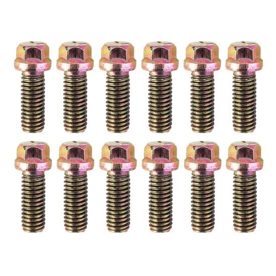 Dynatech Header Bolts, M8 x 1.25mm, Hex Head, Pack/12