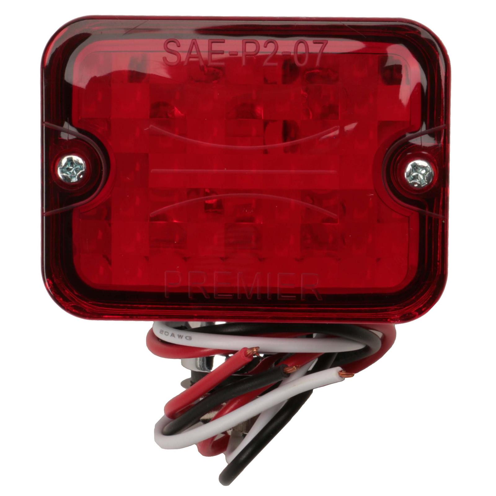 United Pacific 39193 Medium Rod Light, 6 Red LED/Red Lens