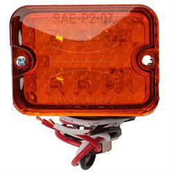 United Pacific 39192 Medium Rod Light, 6 Amber LED/Amber Lens