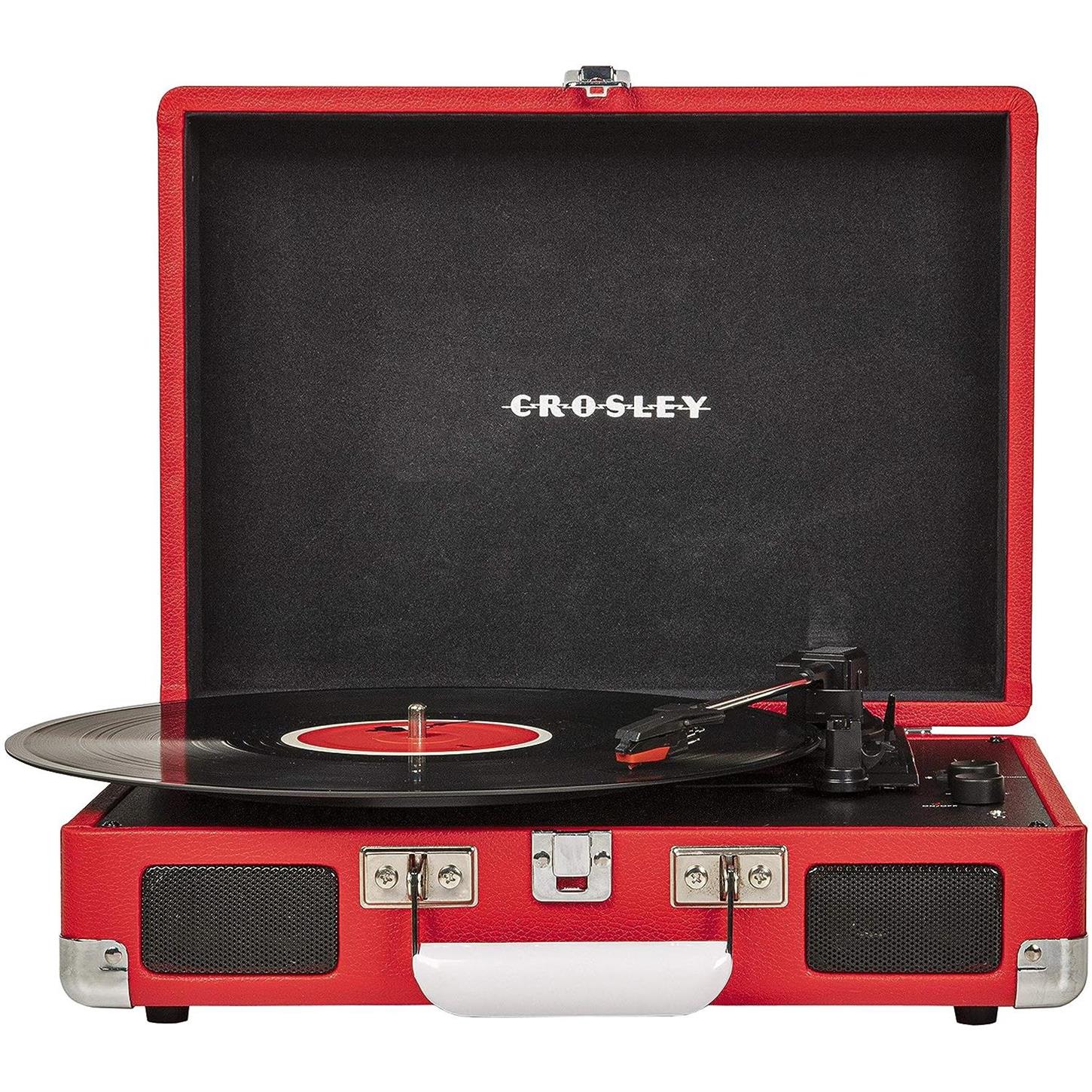 Crosley CR8005A-RE Cruiser Portable Turntable, Red