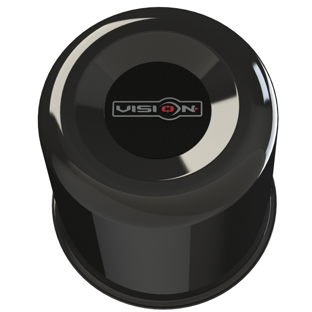 Vision Wheel C83LGB-V Wheel Center Cap, Gloss Black, 3.25 Inch