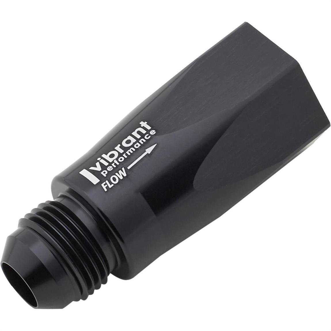 Vibrant Inline One Way Check Valve, Male AN Flare/Female ORB