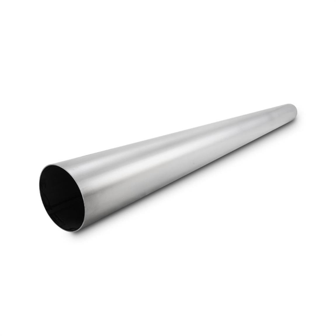 Vibrant 2644 Straight Round Exhaust Tubing, SS, 4 In OD, 5 Ft