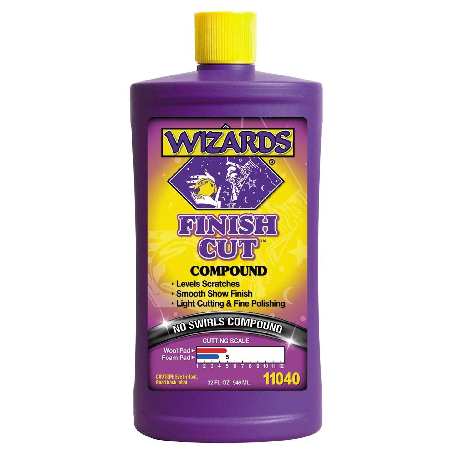 Wizards Products 11040 Finish Cut No Swirls Compound, 32 oz